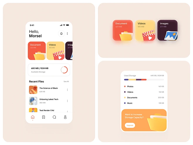 File Manager App android app design file manager file manager app file ...