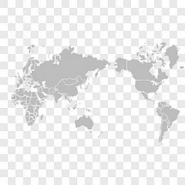 灰色世界地图PPT元素PNG图片 来自 PNG搜索网 pngss.com 免费免扣png素材下载！