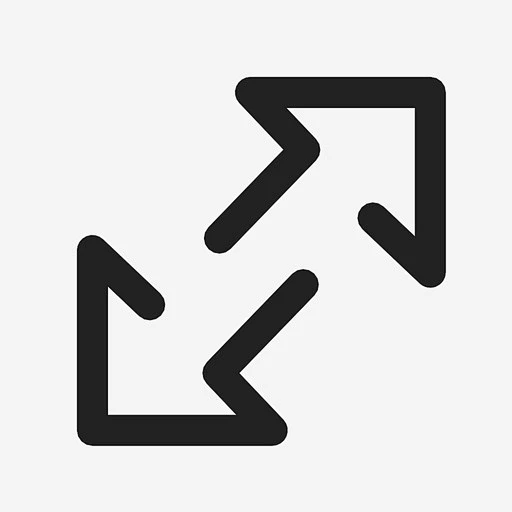 展开箭头放大图标_88ICON https://88icon.com 展开 箭头 放大 最大化 打开 拉伸 缩放-花瓣网