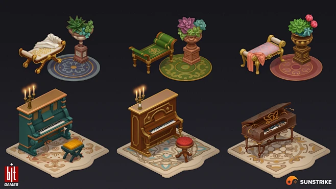 Living room environment objects-花瓣网