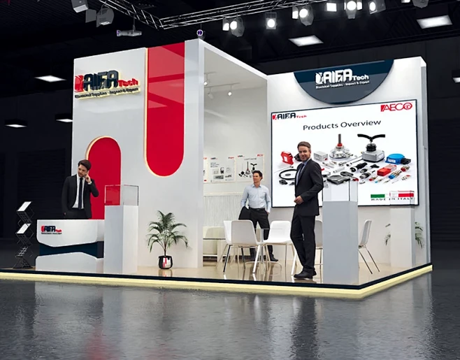 AIFA exhibition- stand- 3d booth- design -event-花瓣网