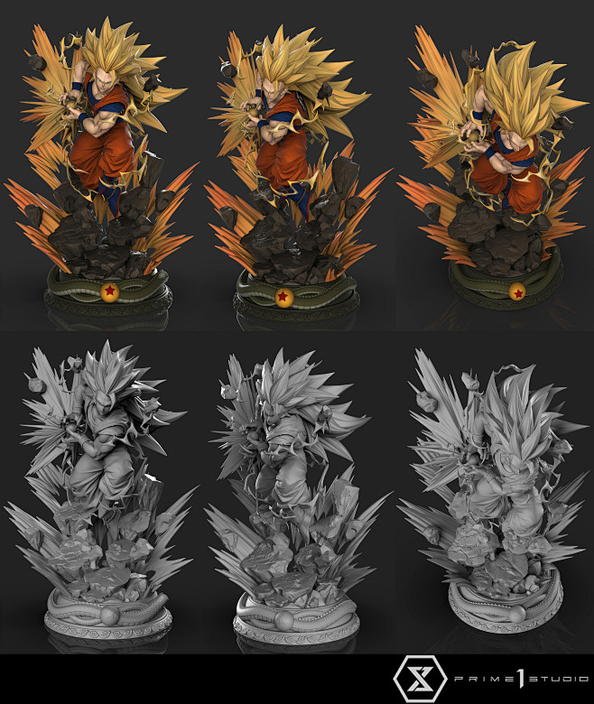 Prime 1 studio - Son goku (zbrush)