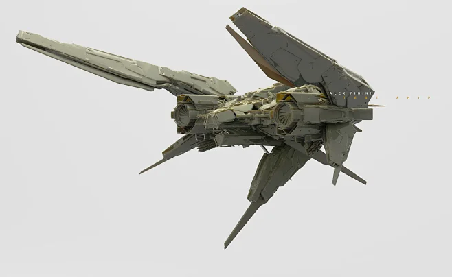 Test Ship Kitbash, Alex Figini : Kitbashed using some of these: http ...