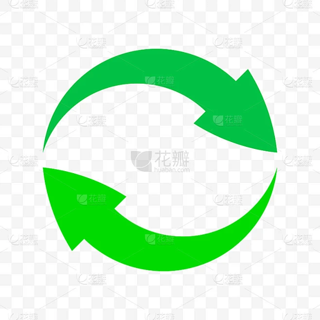 Recycle arrows circle icon. Vector eco waste bin s素材-花瓣网