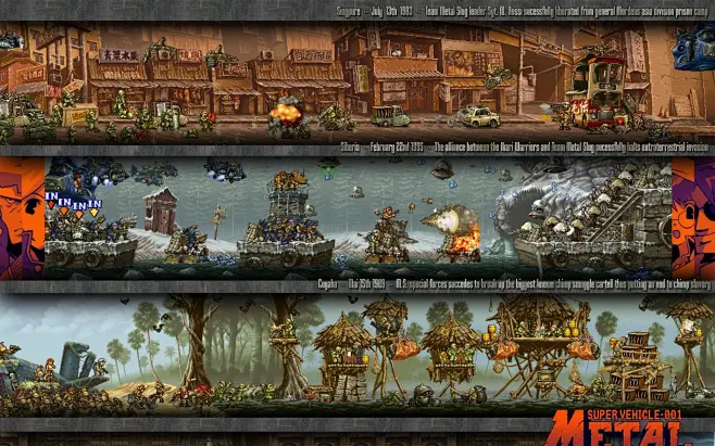 General 2560x1600 Metal Slug video games video game art upscaled-花瓣网