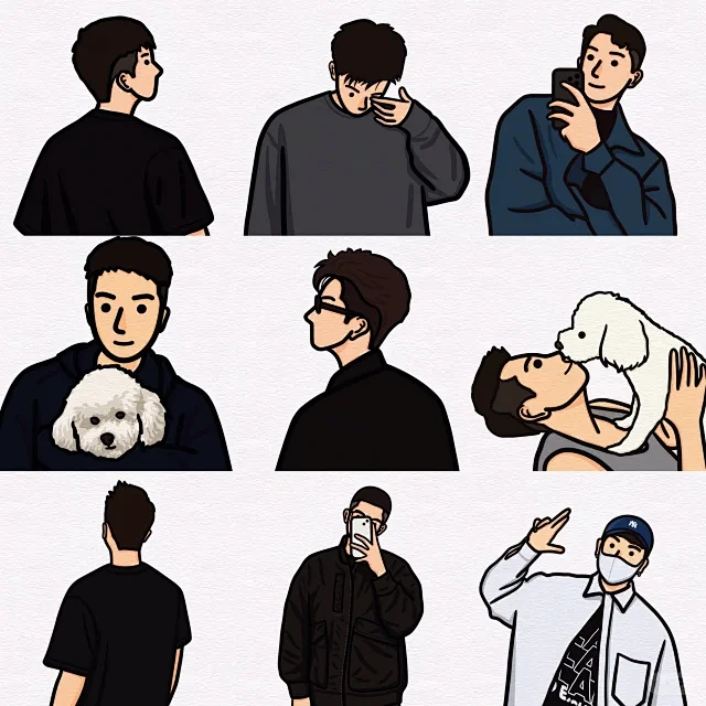 个人头像设计 - 小红书搜索图片_PPT素材图片素材-花瓣网