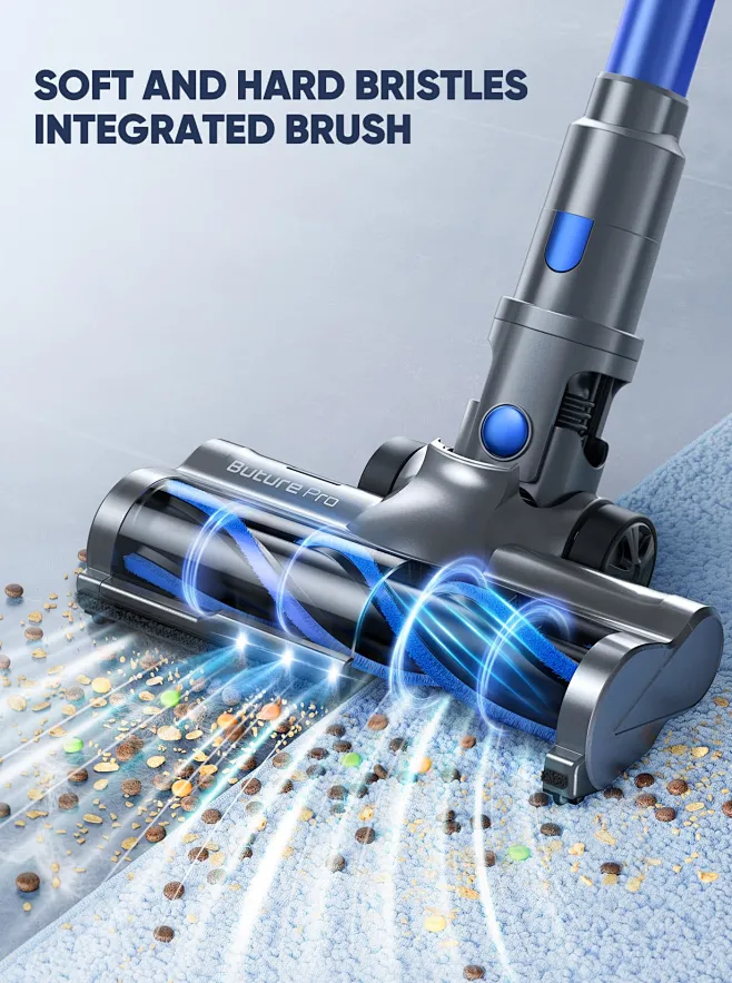 Amazon.com - Buture Pro Cordless Vacuum Cleaner, 450W 38KPA Stick ...