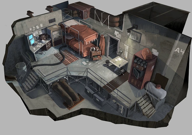 Destroyed Base, Colton Dubell : destruction with various paths and ...