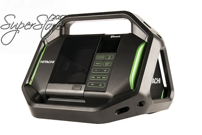 Hitachi UR18DSALP4 Cordless 18-Volt Lithium-Ion Bluetooth Radio with ...