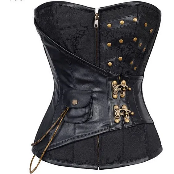 Steampunk Corset ($120) liked on Polyvore featuring tops, corsets ...