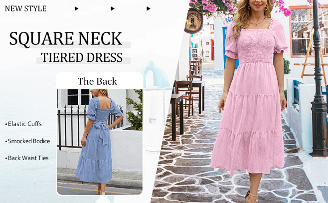 flowy midi dress