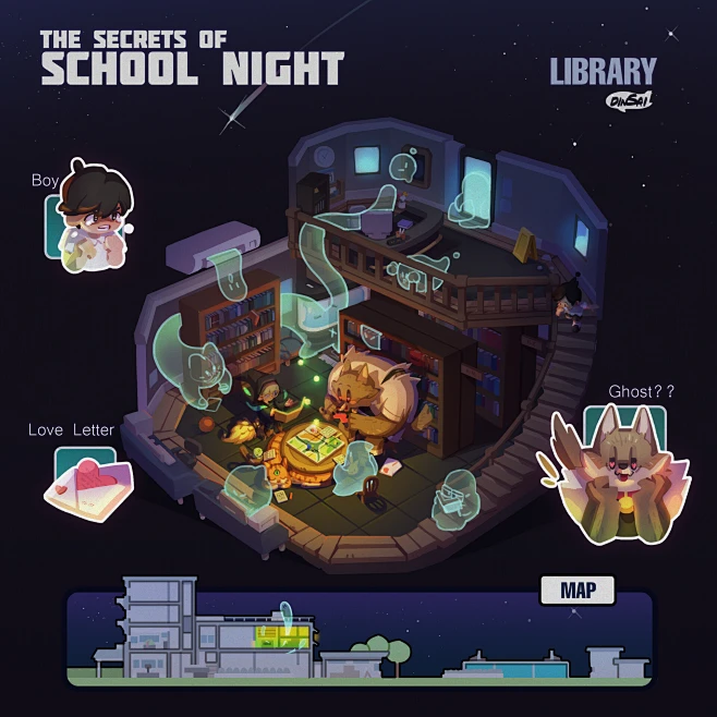 The Secret of School Night -花瓣网