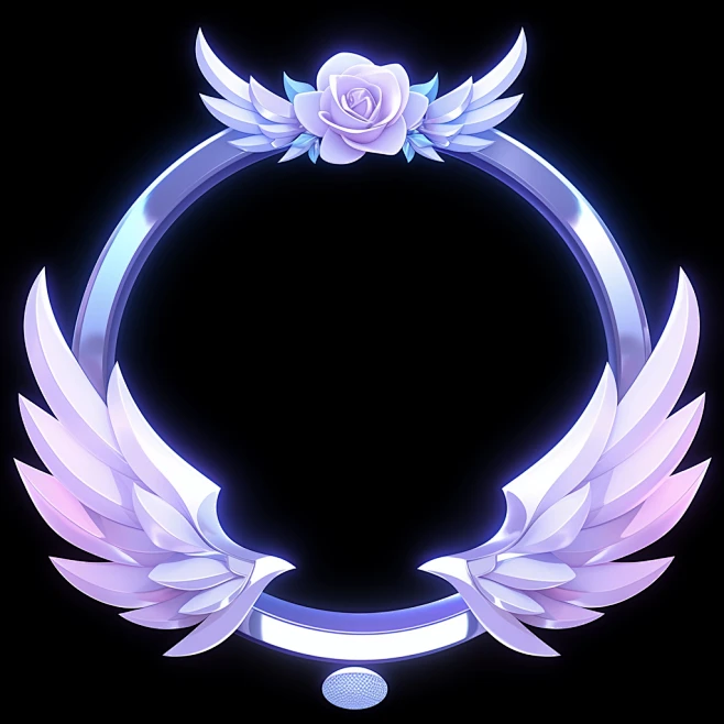 ajmtso0358_3d_Game_avatar_round_frame_purple_circular_border_ic ...