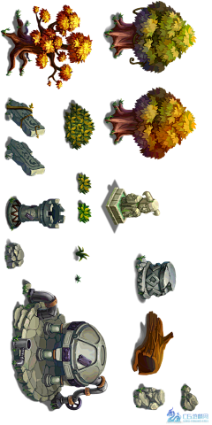 游戏UI素材_场景搭建-花瓣网|陪你做生活的设计师 | ep07_obj_statue2