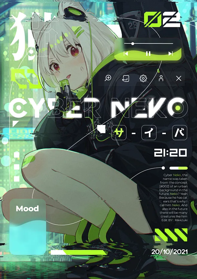 cyber Neko [2021]-花瓣网
