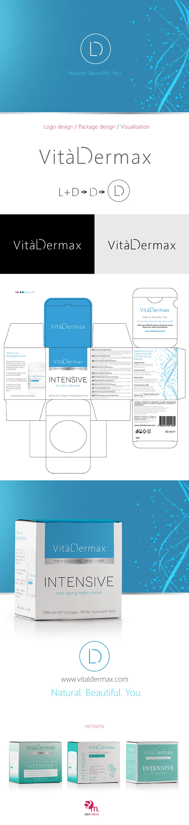 Vital Dermax Professional skin care : Reparing anti-aging cream. Highly ...