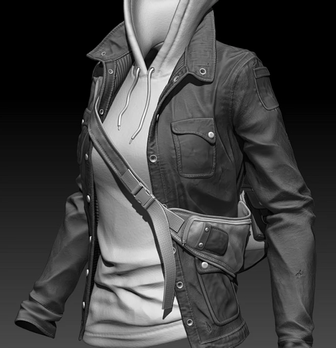 Anne : Bag WIP 3, Julian Moran : Book Bag started in Marvelous Designer ...