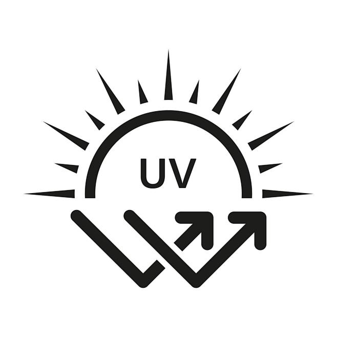 Ultraviolet Rays Silhouette Black Icon. SPF Sun Ray Resistant Sunblock ...