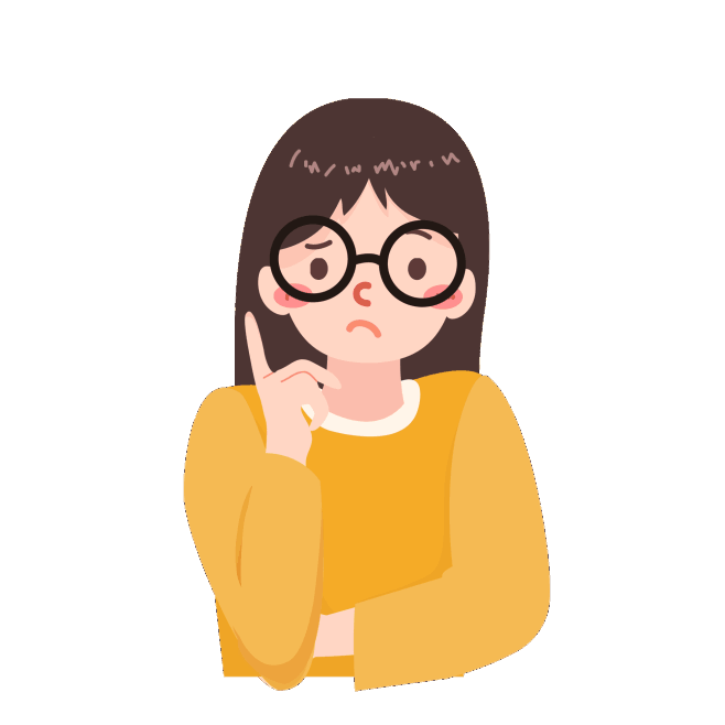 千库网_思考问题疑问眼镜女孩学生提问GIF_GIF编号42811-花瓣网