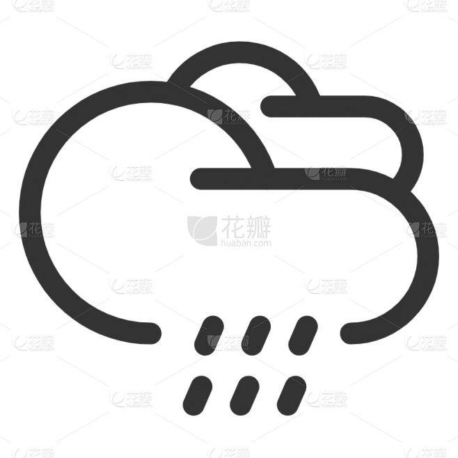 ICON-扁平天气元素16素材-花瓣网