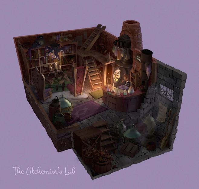 The Alchemist's Lab, Cathleen McAllister : The basement of the alchemy ...