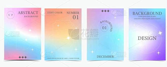 色彩艳丽的Y2k渐变背景