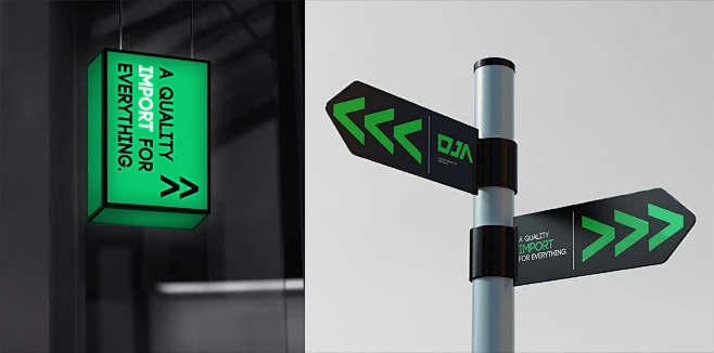 design dirction export Import Layout logo Mockup poster-花瓣网