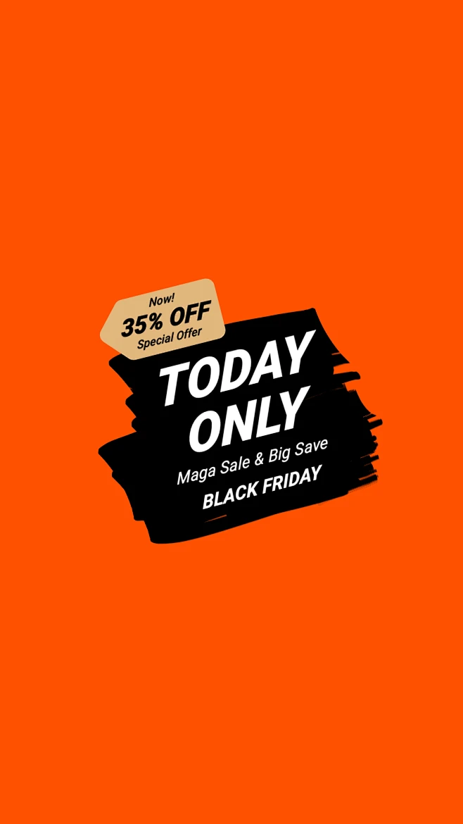 Fashion Hand Painted Price Tag Element Black Friday Sales Instagram ...