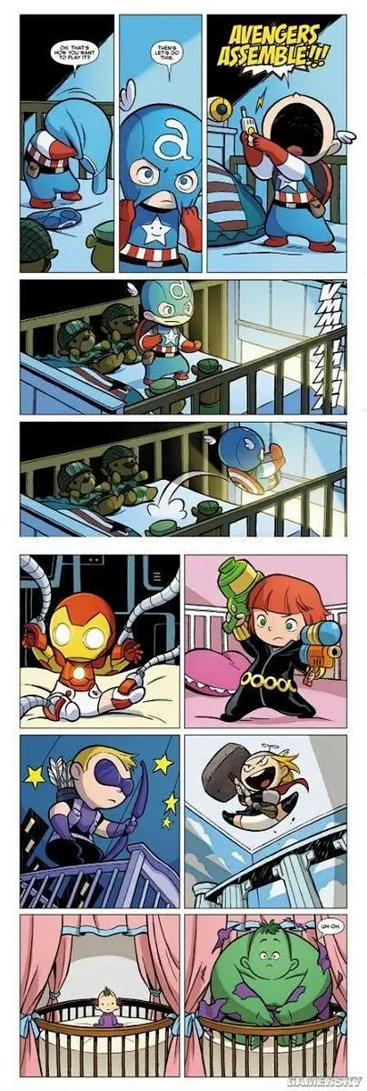 Q版超级英雄-花瓣网