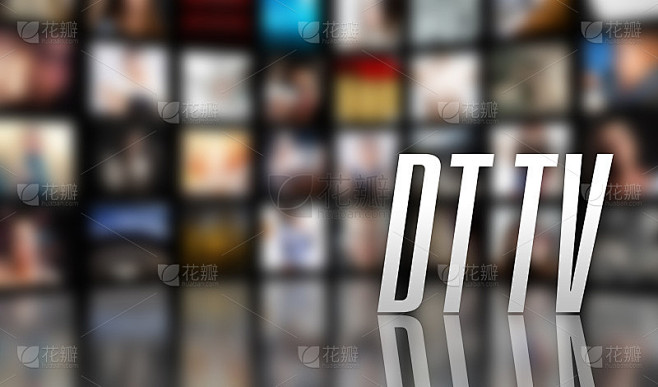 DT TV电视概念液晶屏面板