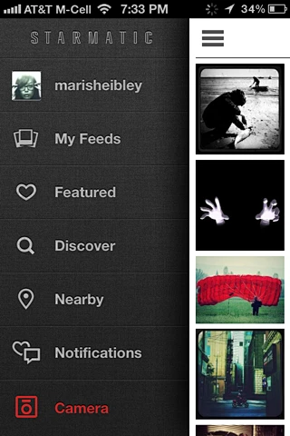 Starmatic iPhone custom navigation screenshot-花瓣网