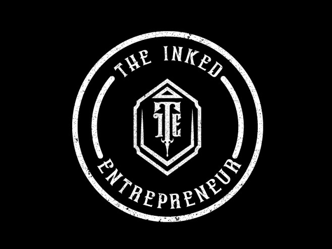 Logo concept created for The Inked Entrepreneur-花瓣网