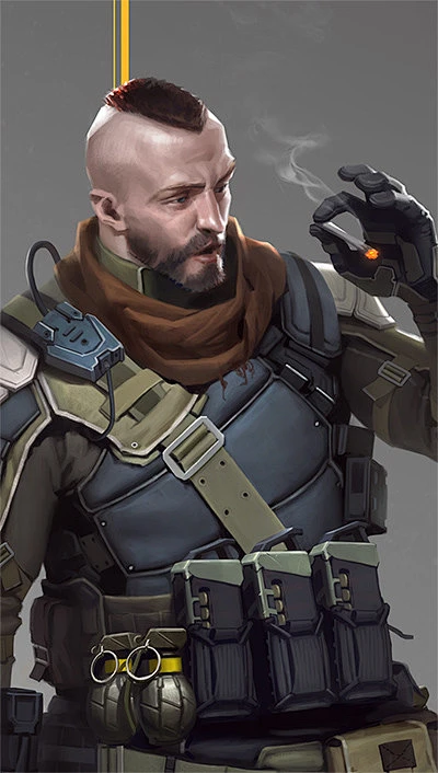 soldier with assault rifle, Jianli Wu : soldier with assault rifle by Jianli Wu on ArtStation.-花瓣网