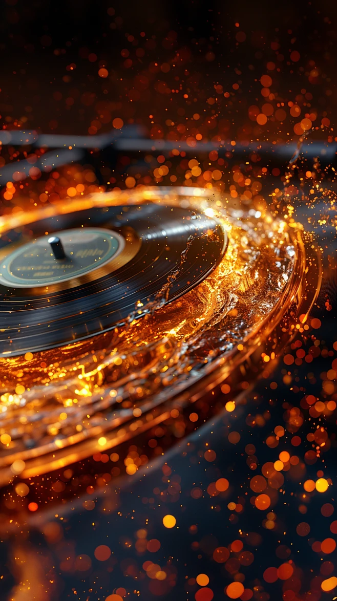 rivasmarner33_Chinese_style_abstract_record_turntable_expressin ...