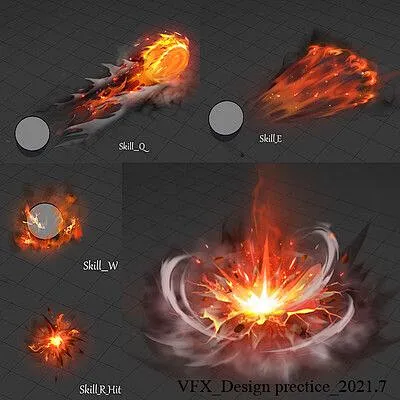 ArtStation - VFX Concept_设计练习01 -花瓣网