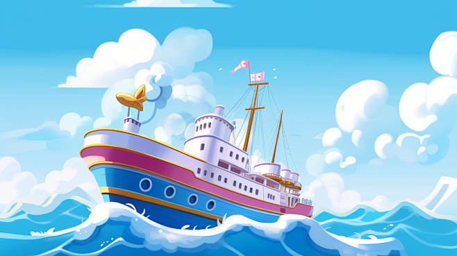 triwingames_ship_Blue_sky_and_white_clouds_cartoon_82a9c152-ccd5-4885 ...