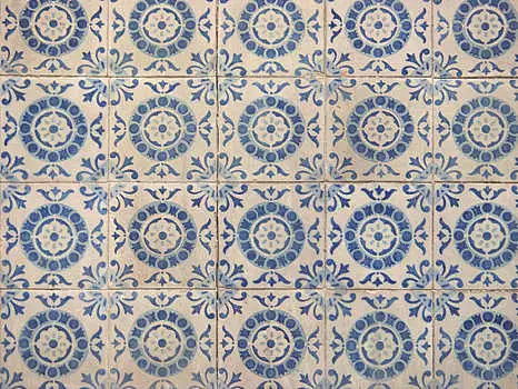 Blue Azulejo Tiles Textures and Pictures-花瓣网