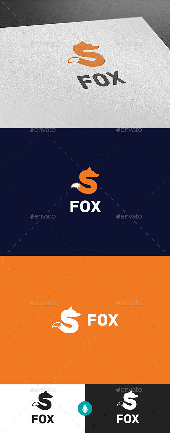 福克斯-标志模板动物标志模板Fox - Logo Template - Animals Logo Templates文摘、机构、动物、动物 ...