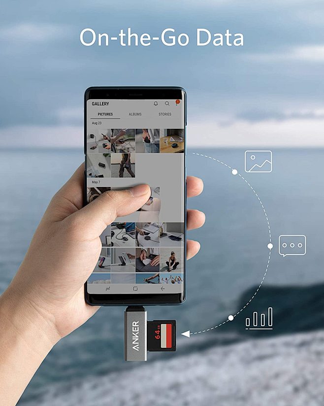 Amazon.com: Anker SD Card Reader, 2-in-1 USB C Memory Card Reader for ...