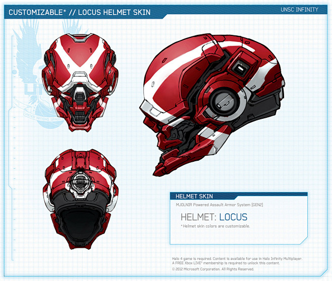 Halo 4- Locus Spartan Helmet-花瓣网