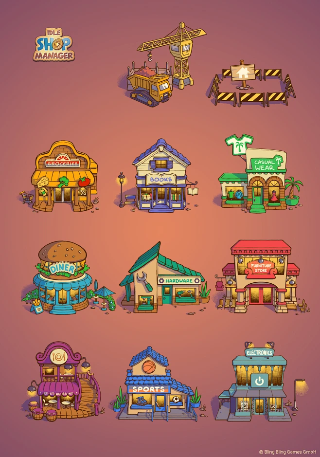 Idle Shop Manager - Shop Buildings-花瓣网