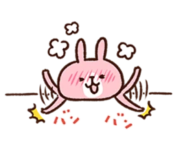 Piske&Usagi.3 by Kanahei - LINE 个人原创贴图 : Cheerful rabbit Usagi and ...