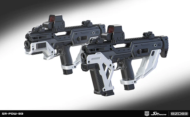 Conversionkit airsoft SR - PDW - 93 (Concept art)-Dmitry Belozorov [BZD ...