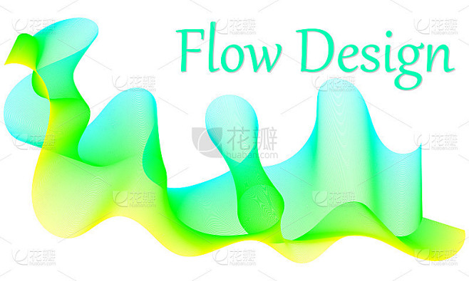 Flow shapes design. Liquid wave background.