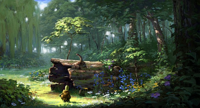 草原场景原画草地场景来自cgbook.cn (455)