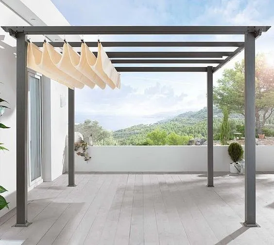 Super cool! Description below: "Turn a patio into a pavilion with a ...