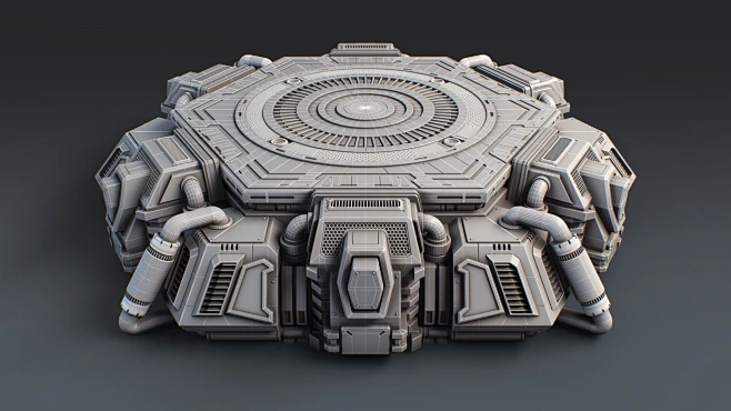 Mecha platform design 01, REX Hsu : Mecha platform design 01 by REX Hsu on ArtStation.图片_场景 道具图片 ...