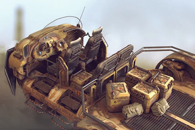 Transport vehicle, Tor Frick : Scifi transport speedmodel that I made ...