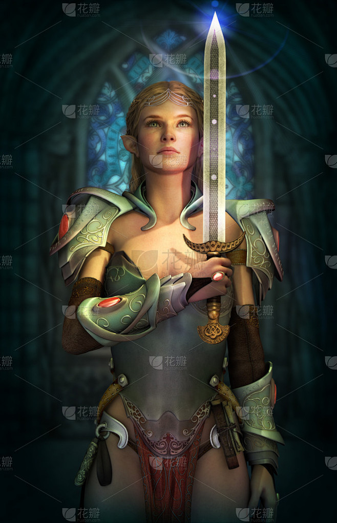 誓言的门将，3d Cg