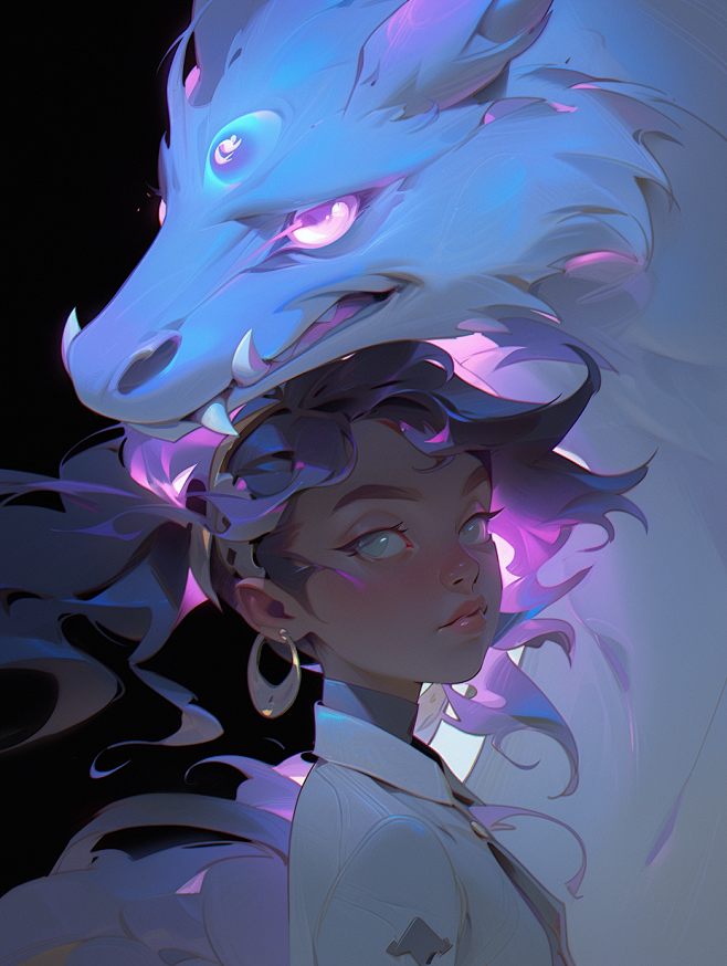 Gadal_a_girl_child_head_is_lighted_up_with_lightportrait_of_gir ...